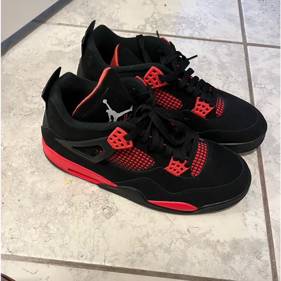 Jordan | Shoes | Jordan Retro 4s Red Thunder | Poshmark